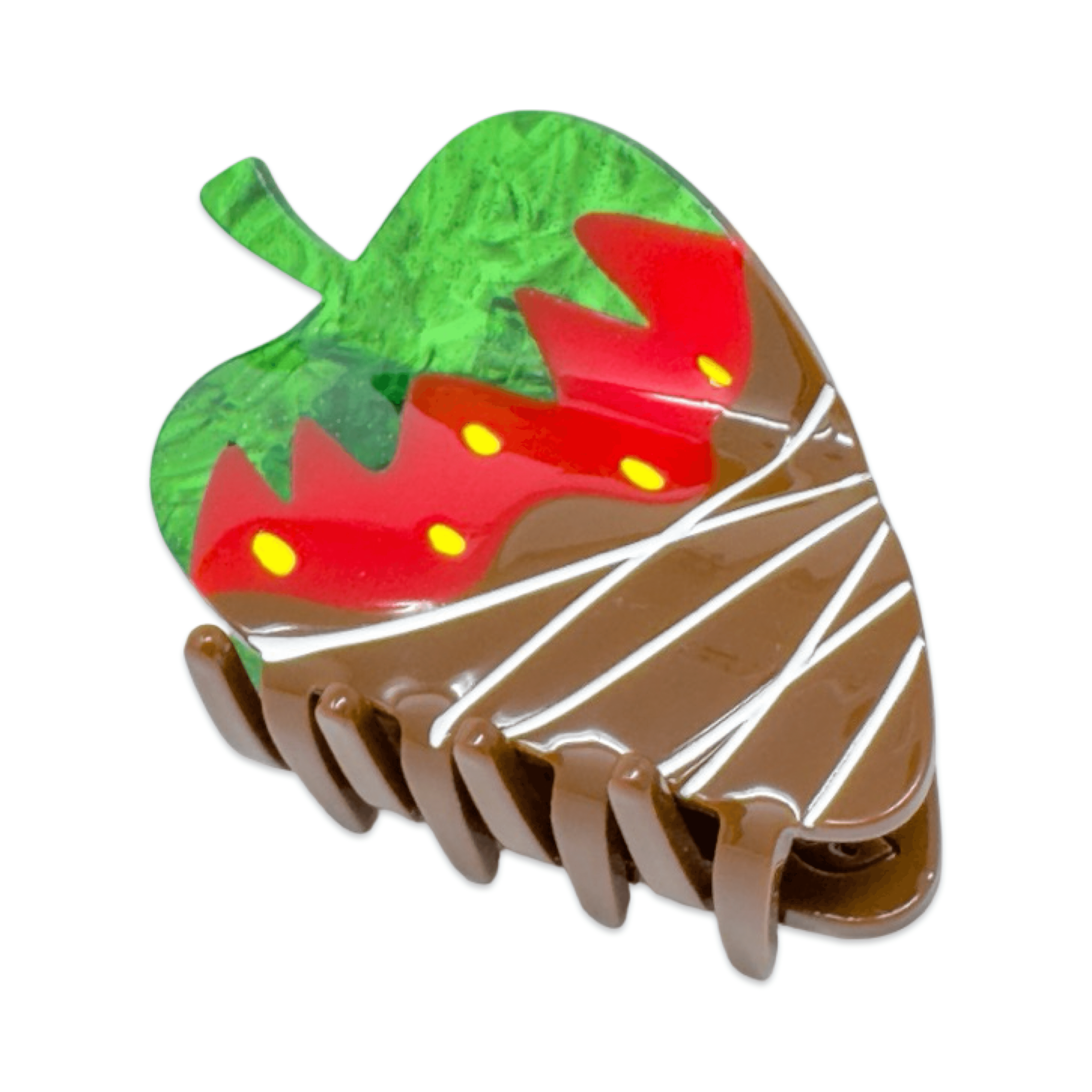 Jenny Lemons - Midi Chocolate Covered Strawberry Hair Claw Clip ...